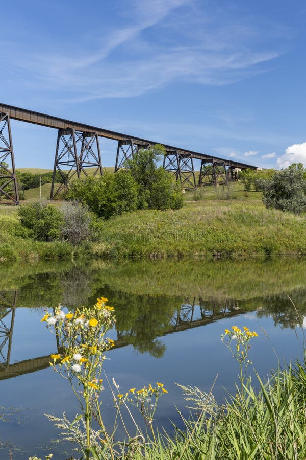Railroad High Bridge stock image. Image of summer, landmark - 76632437