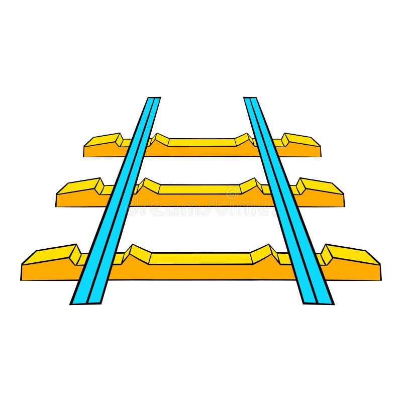 Railroad Icon, Icon Cartoon Stock Vector - Illustration of speed, train ...