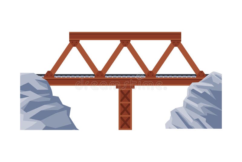Railroad Iron Bridge, Architectural Design Element, Bridge Construction ...