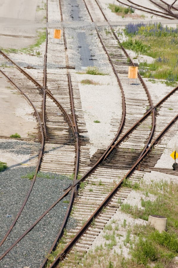 Railroad junction stock image. Image of railway, line - 5655711