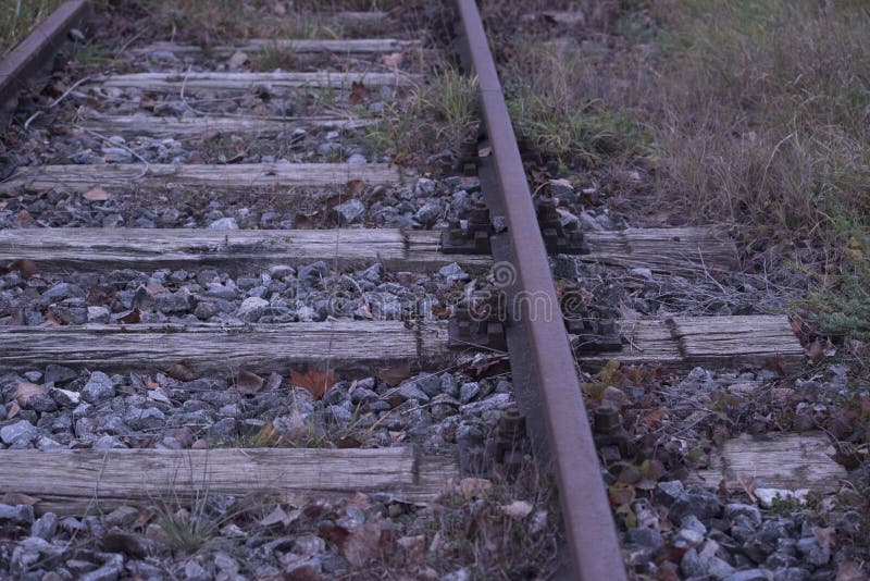 Railroad Line for Rail Bound and Train Traffic Stock Photo - Image of ...