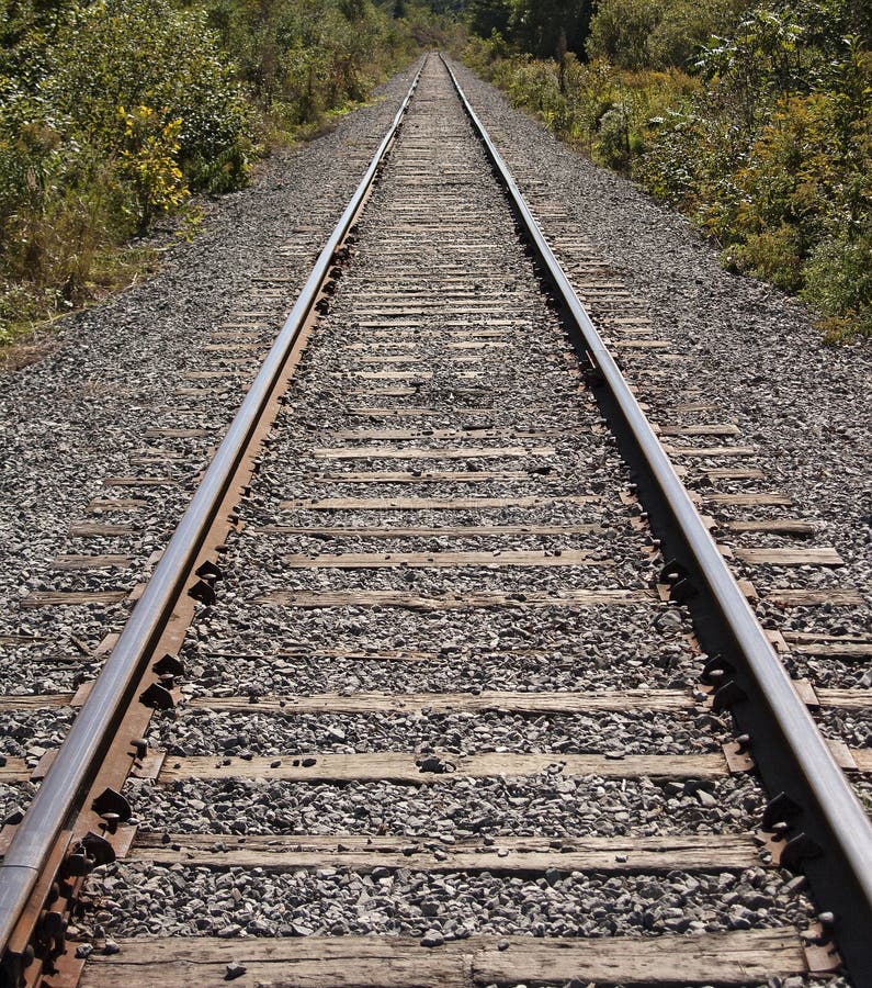 Railroad stock photo. Image of horizon, infinity, destination - 68851428