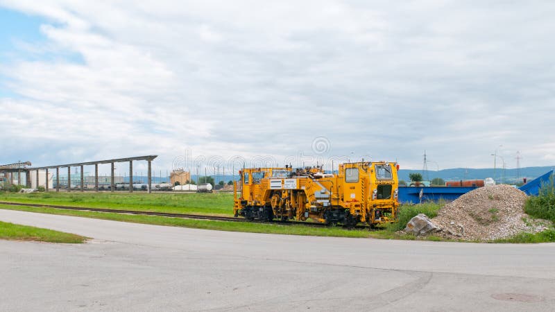 A Railroad Machine in a Sugar Factory Stock Photo - Image of refinery ...