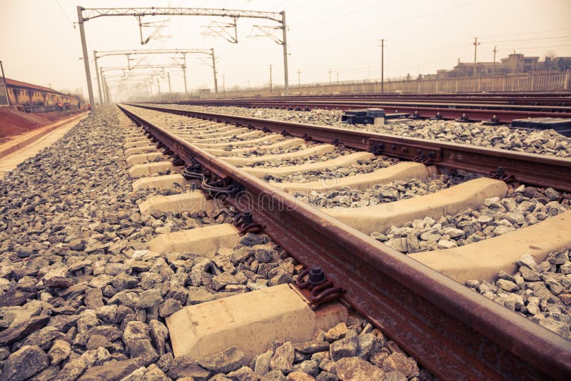 Railroad stock photo. Image of iron, railroad, line, direction - 29821506