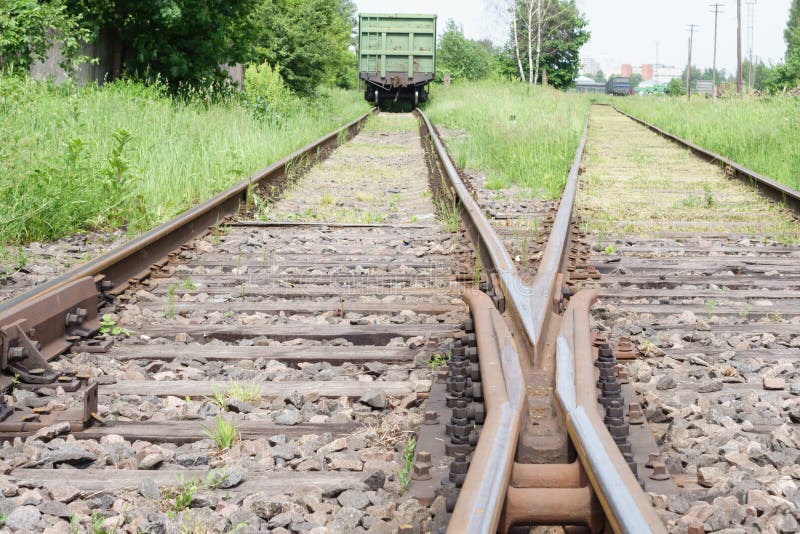 Railroad. Move forward! stock photo. Image of junction - 42131986