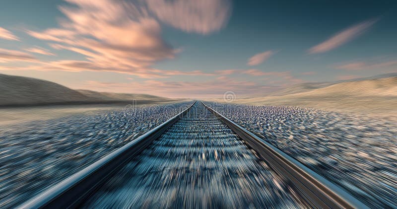 Railroad with New Year Numbers 2024, 2025, and 2027 Stock Image - Image ...