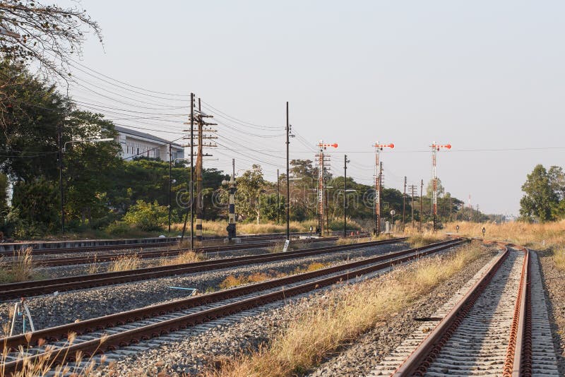Railroad stock image. Image of railyard, boxcar, iron - 42263367