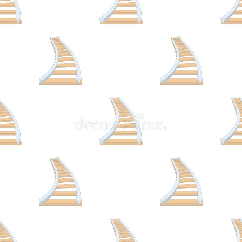 Railroad Pattern Seamless Vector Stock Vector - Illustration of route ...