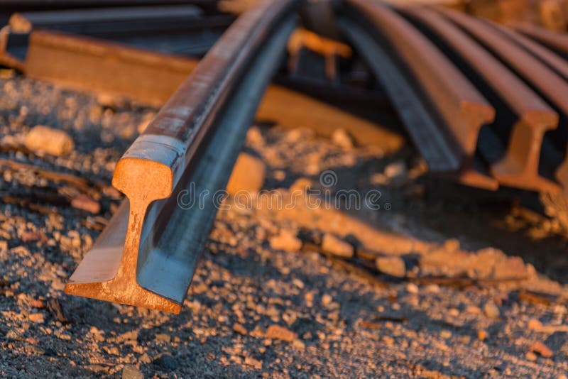 Railroad Rail stock photo. Image of metal, rail, railroad - 229353762