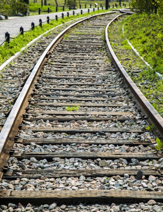 Railroad Rails stock image. Image of track, railway, public - 59260461