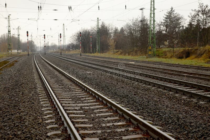 Railroad stock image. Image of signal, sign, parallel - 31351053