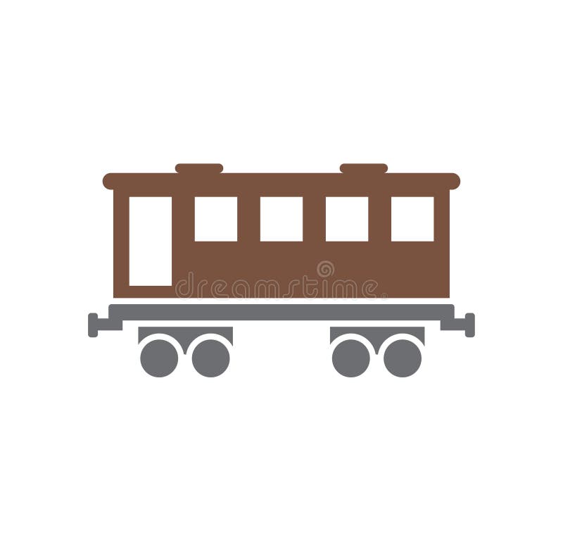 Railroad Related Icon on Background for Graphic and Web Design. Simple ...