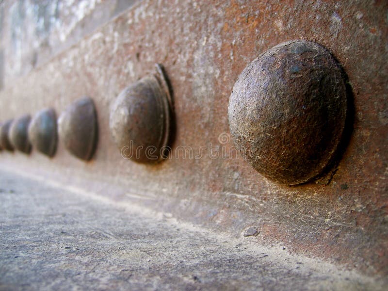 Railroad Rivets stock photo. Image of variation, rusty - 42386892