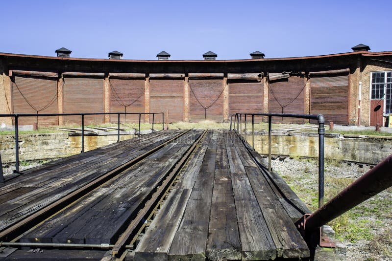 Railroad Roundhouse stock image. Image of railroad, tracks - 60941139
