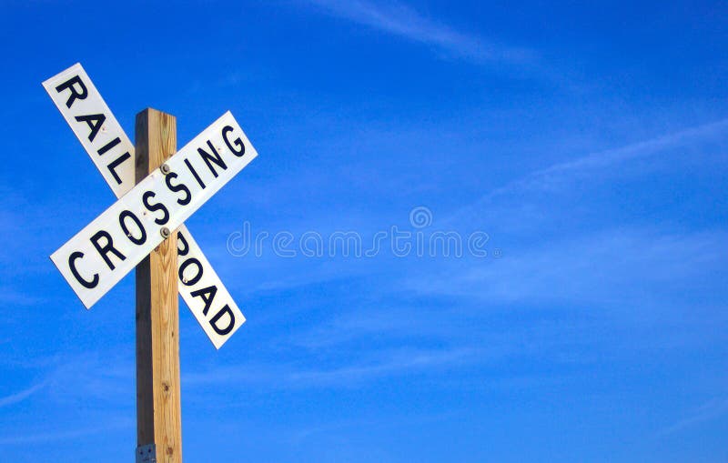 Railroad Sign stock image. Image of danger, sign, crossing - 35051