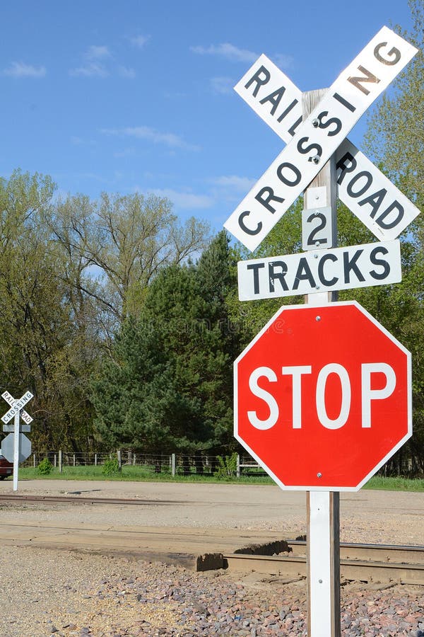 Railroad Signage stock photo. Image of train, caution - 40811918