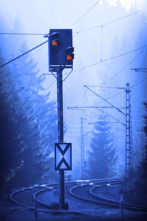 Railroad-signal stock photo. Image of concept, mechanical - 7141712