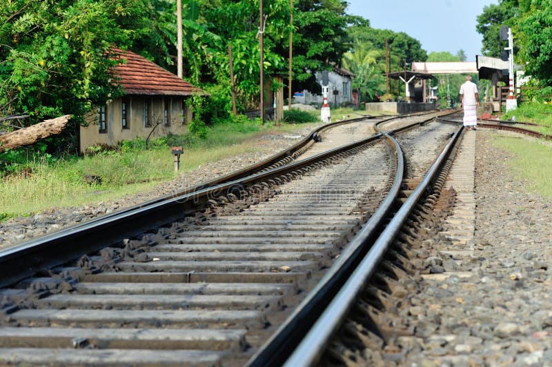 Railroad in Sri Lanka stock image. Image of industry - 93171383
