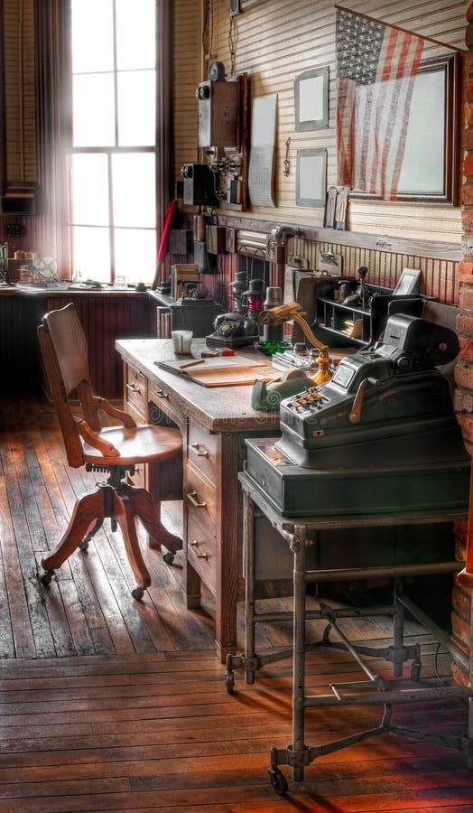 Railroad Station Office stock image. Image of 1800, desk - 22626755