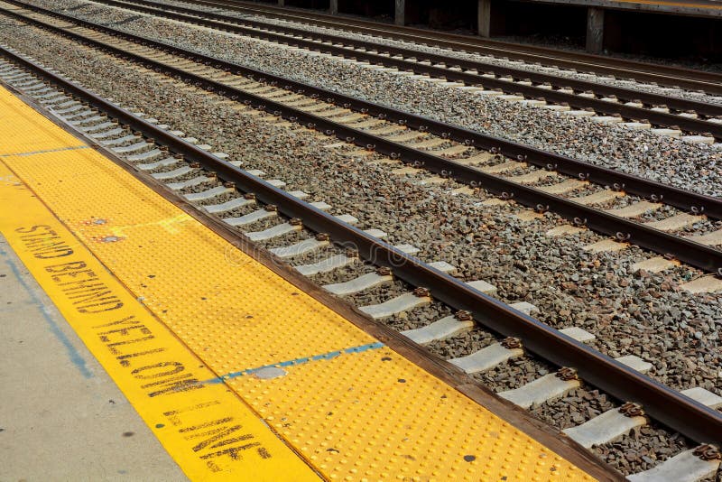 Railroad Station Railroad Tracks Cargo Platform Trains Stock Photo ...