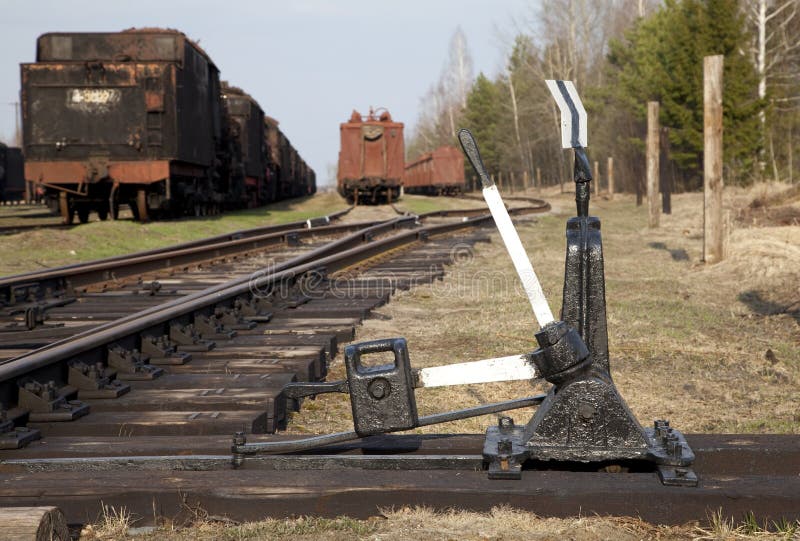 Railroad switch stock photo. Image of switch, equipment - 19417612
