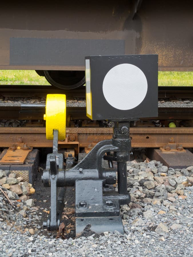 Railroad switch. stock image. Image of crossroad, hand - 40378187