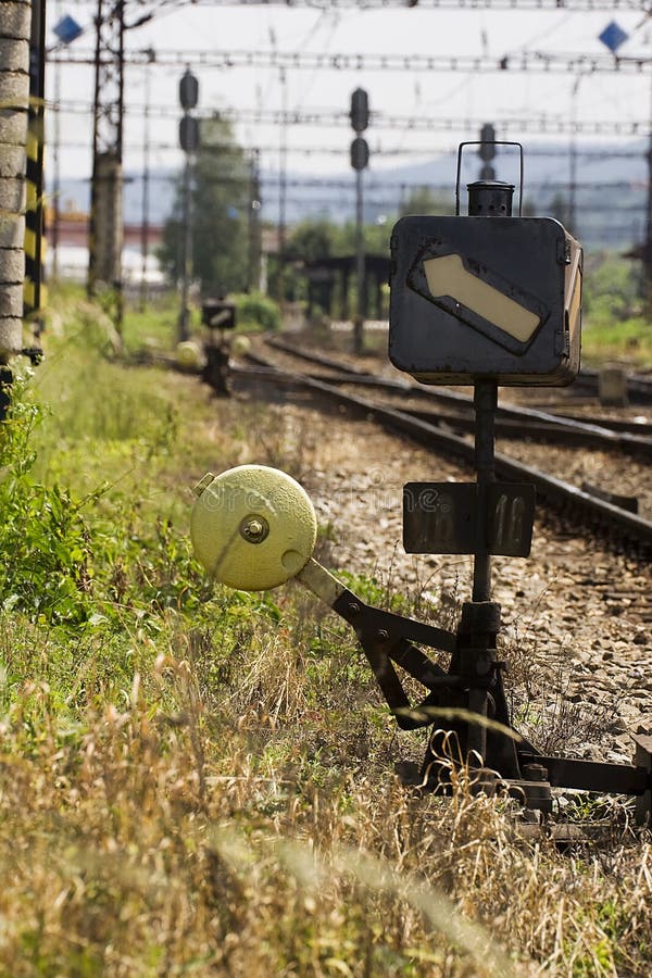 Railroad switch stock image. Image of close, switching - 2198971