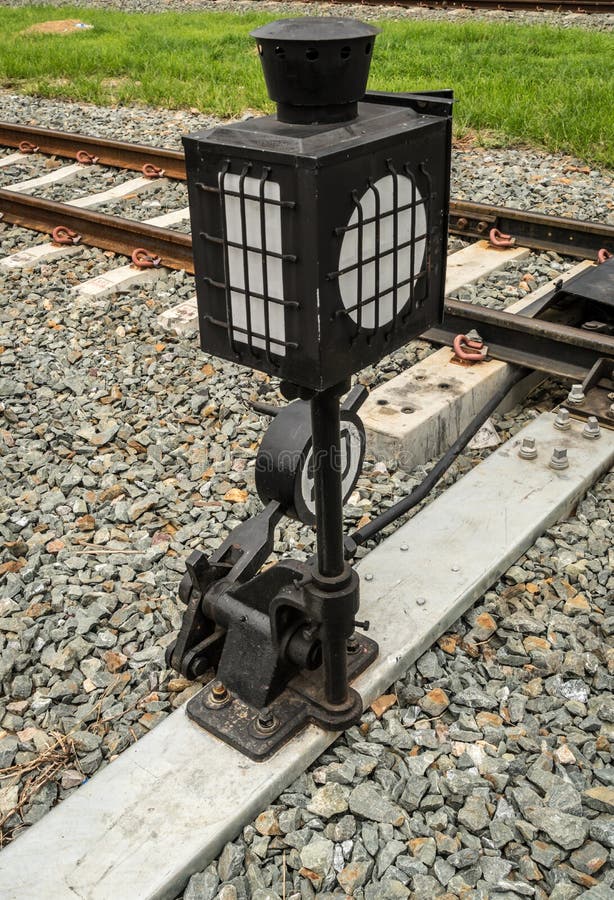 Railroad switch in station stock image. Image of switch - 75013209