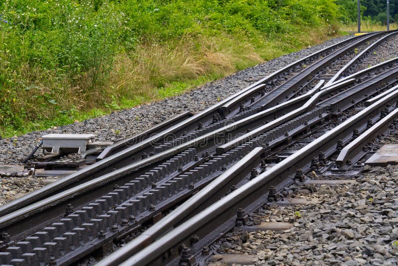 Railroad Switcher. the Operation of a Railroad Switch. Arrow Switching ...