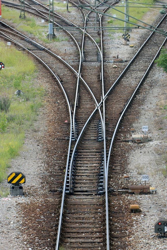 Railroad switches stock photo. Image of ballast, metal - 2692260