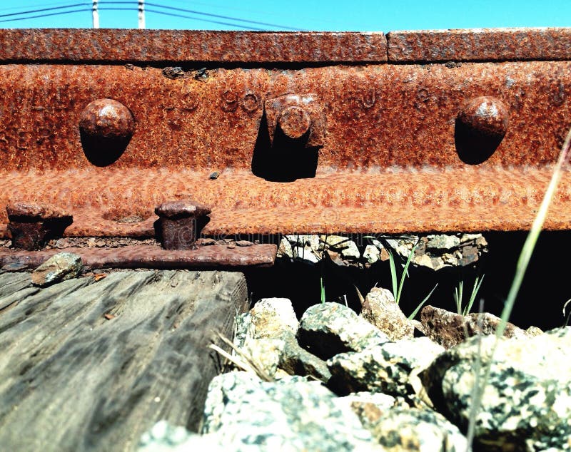 Railroad tie stock photo. Image of rust, rusty, tracks - 42840204
