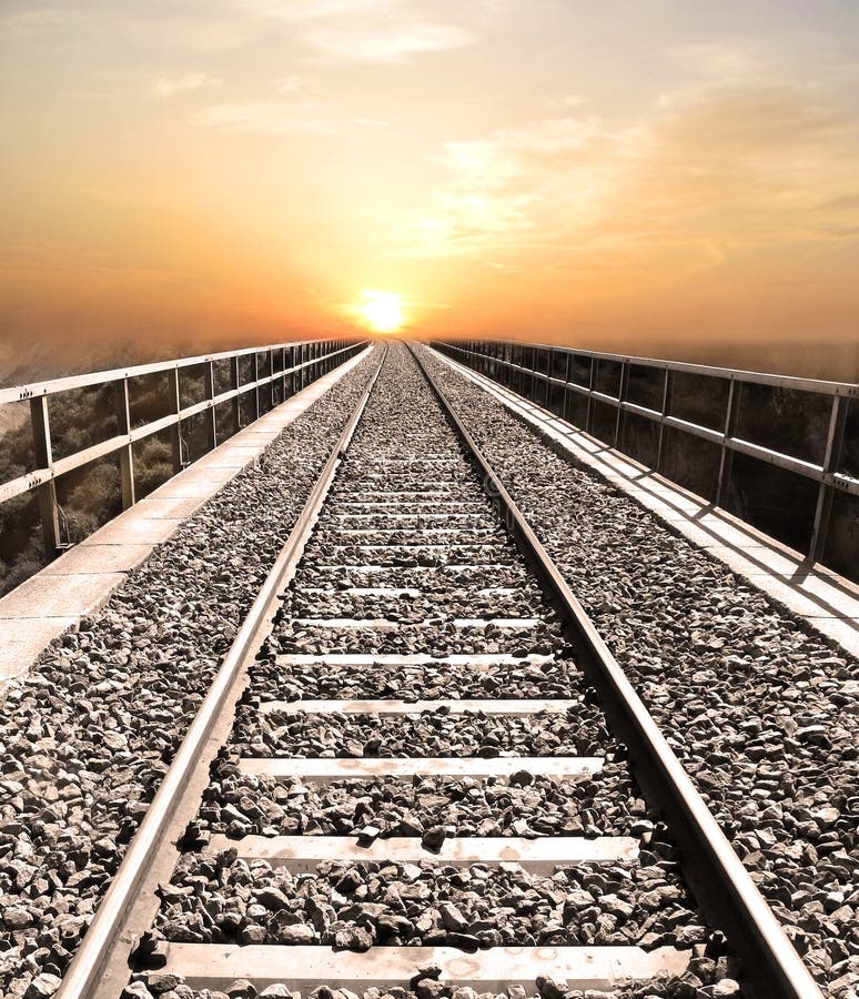 Railroad to heaven stock image. Image of railroad, outdoor - 14829377
