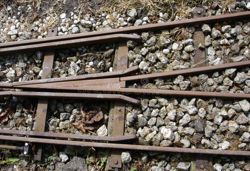 Railroad track stock photo. Image of horizontal, rusty - 10904538