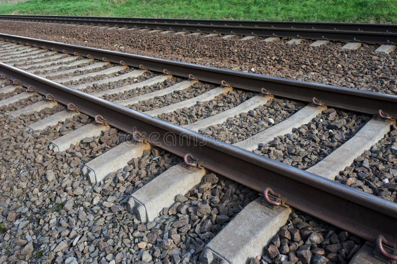 Railroad track stock image. Image of passage, rust, steel - 28882307
