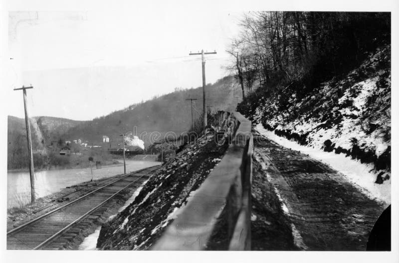 Railroad Track Along River Picture. Image: 224174112