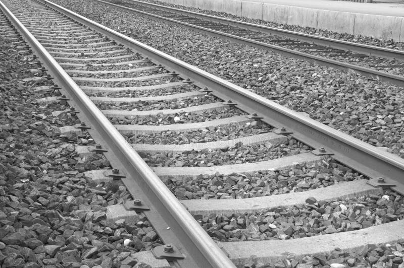 Railroad track detail stock image. Image of perspective - 11236413