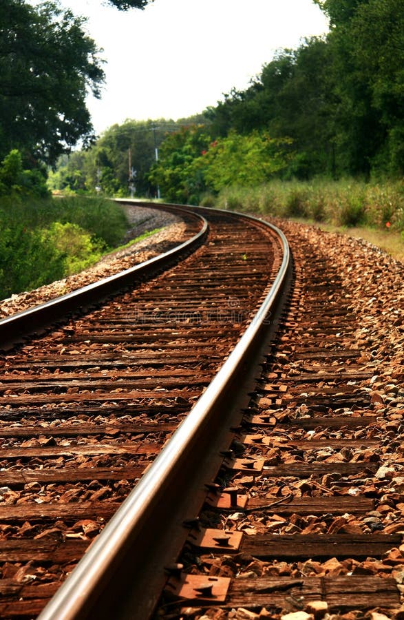 Railroad track II stock image. Image of ground, county - 3454091