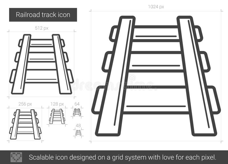 Railroad Track Drawing Stock Illustrations – 3,292 Railroad Track ...