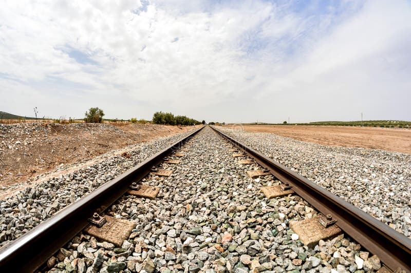Railroad Track Lot Rocks Stock Photos - Free & Royalty-Free Stock ...