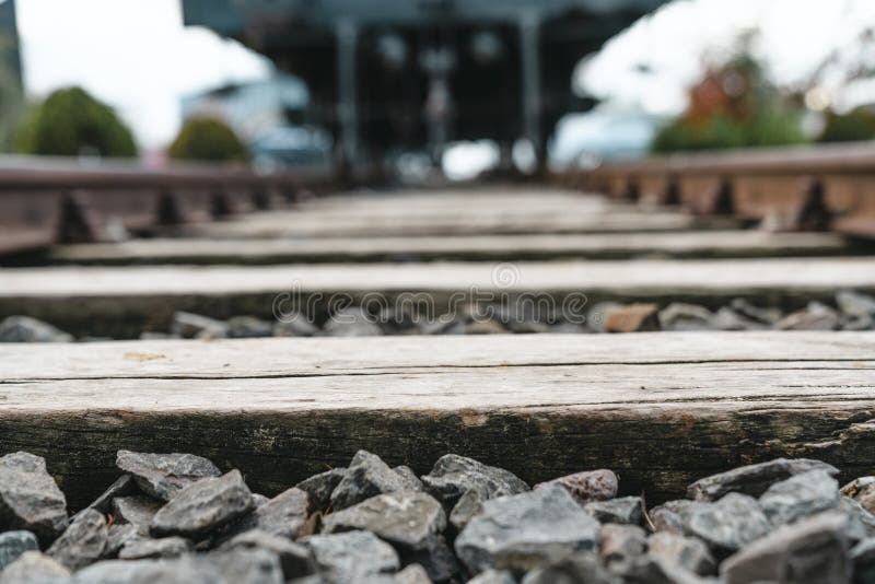 Railroad Track Points, Train Stock Image - Image of trans, vehicle ...