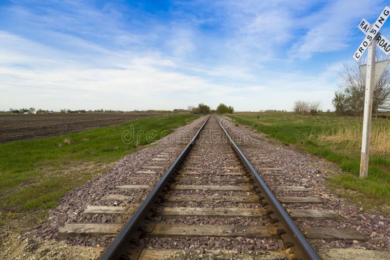 Railroad track stock photo. Image of sign, station, railway - 32277648