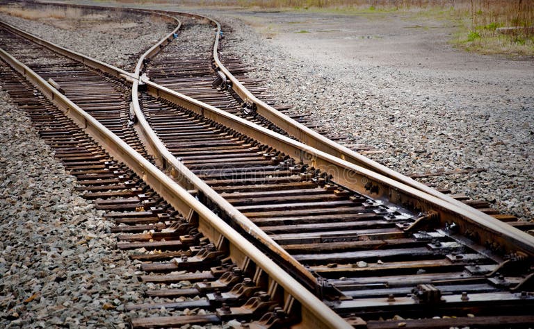 Railroad Track Switch stock photo. Image of lines, direction - 21656104