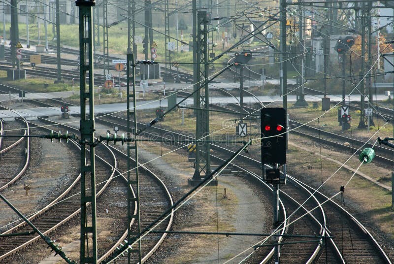 Railroad Tracks stock image. Image of train, infrastructure - 11612641