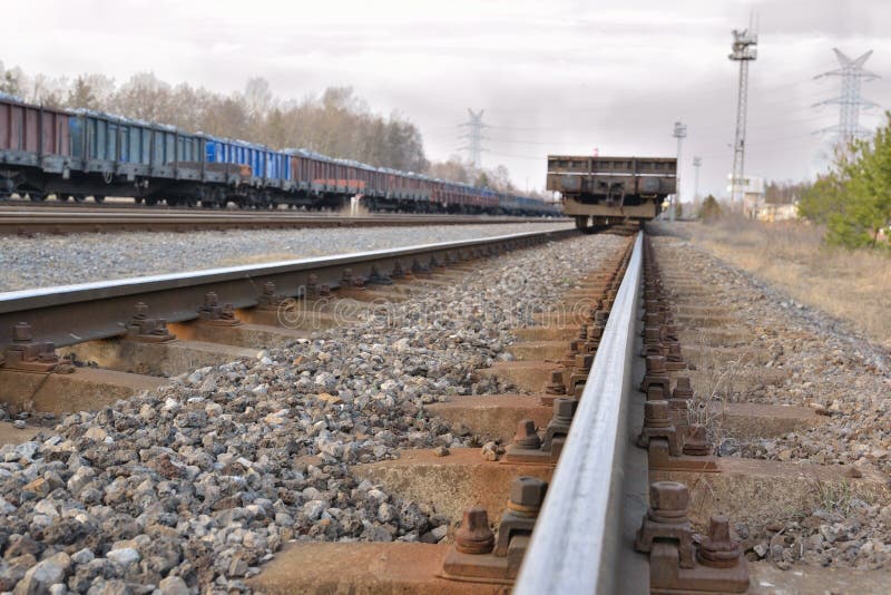 Railroad tracks stock image. Image of path, perspective - 24274001