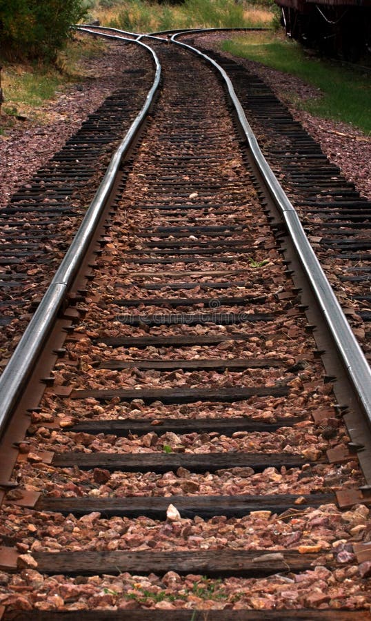 Railroad Tracks stock image. Image of gravel, rails, railway - 250571