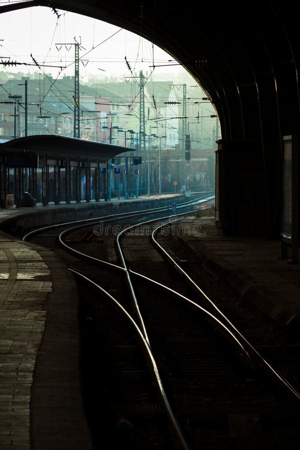 Railroad Tracks stock photo. Image of ramp, morning, railway - 29418768