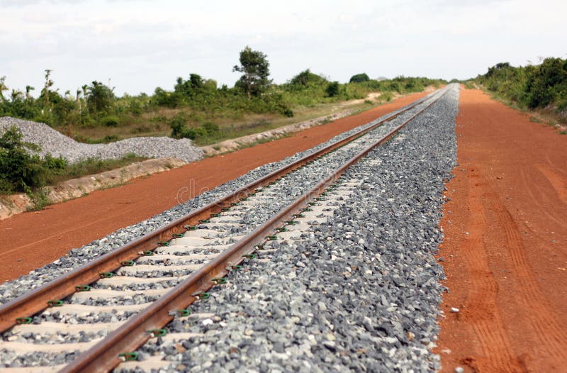 Railroad Tracks stock image. Image of straight, rust - 37892275