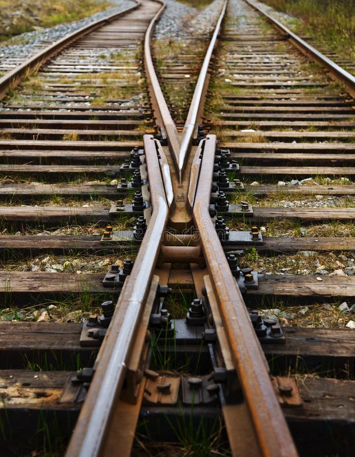 Railroad tracks stock image. Image of railing, angle, transport - 5398303