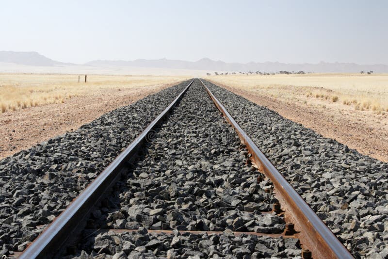 Desert Railroad stock image. Image of steppe, rubble, empty - 7173135
