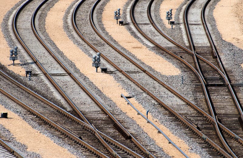 Railroad tracks stock photo. Image of transport, crossing - 9048764
